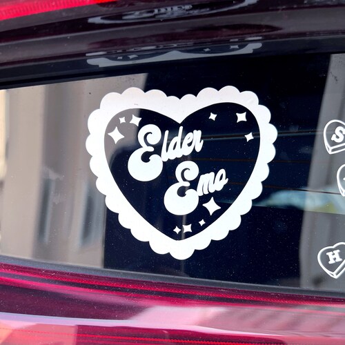 Scenior Citizen Vinyl Sticker Elder Emo Sticker Emo Vinyl - Etsy