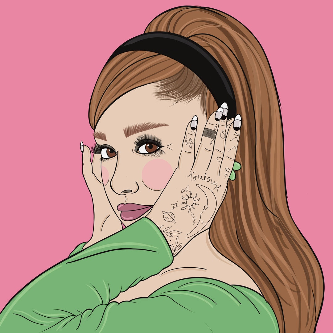 Ariana Grande Fan Art Print - Etsy