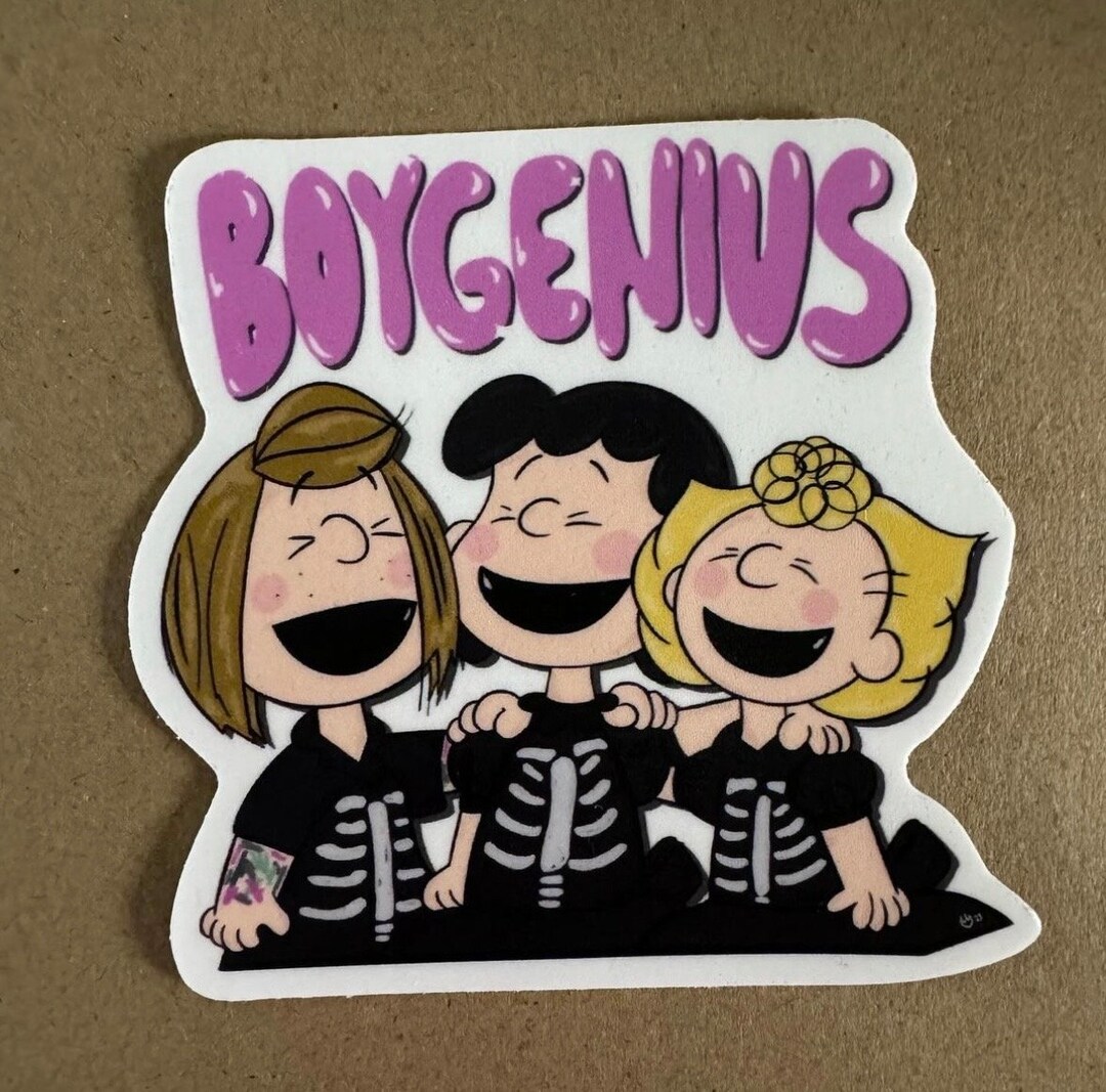 Boygenius / Peanuts Fan Art Sticker - Etsy
