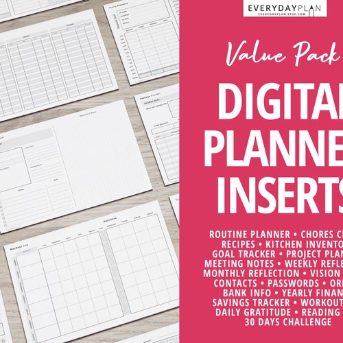 Undated Digital Planner Goodnotes Planner Notability - Etsy