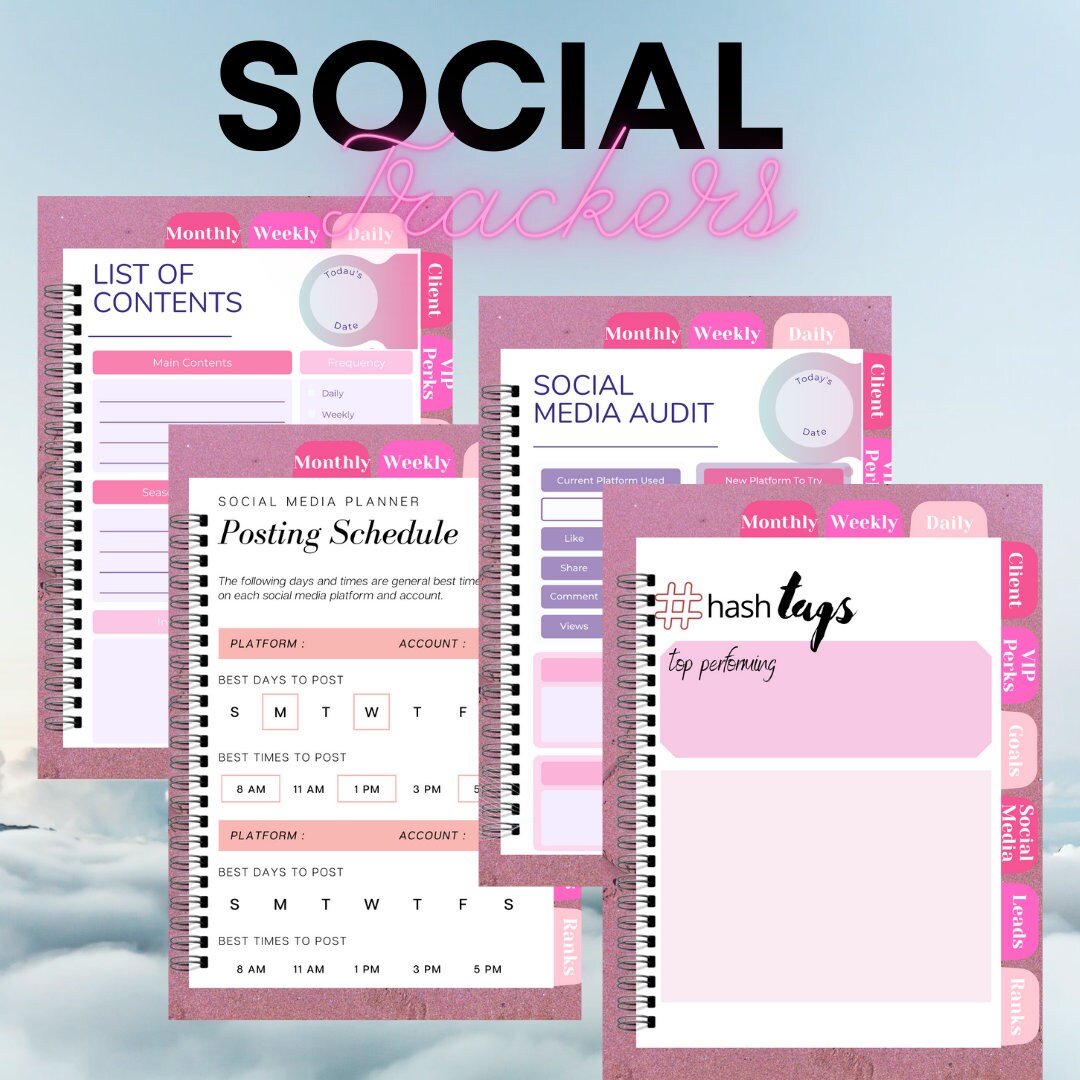 Monat Printable Business Planner, Network Marketing Planner, Market ...