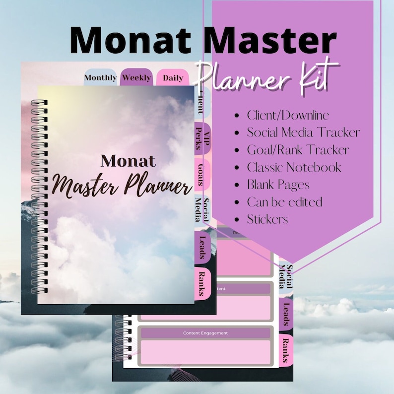Monat Digital Business Planner, Network Marketing Planner, Market ...