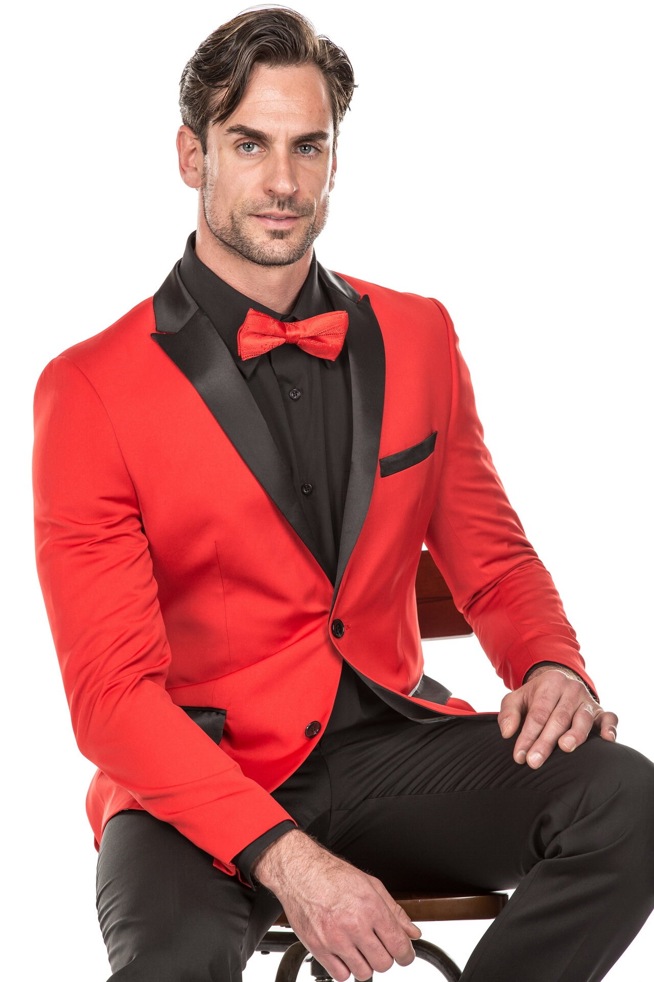 Porto Filo 2-piece Red Men's Slim Fit Wedding Tuxedo - Etsy