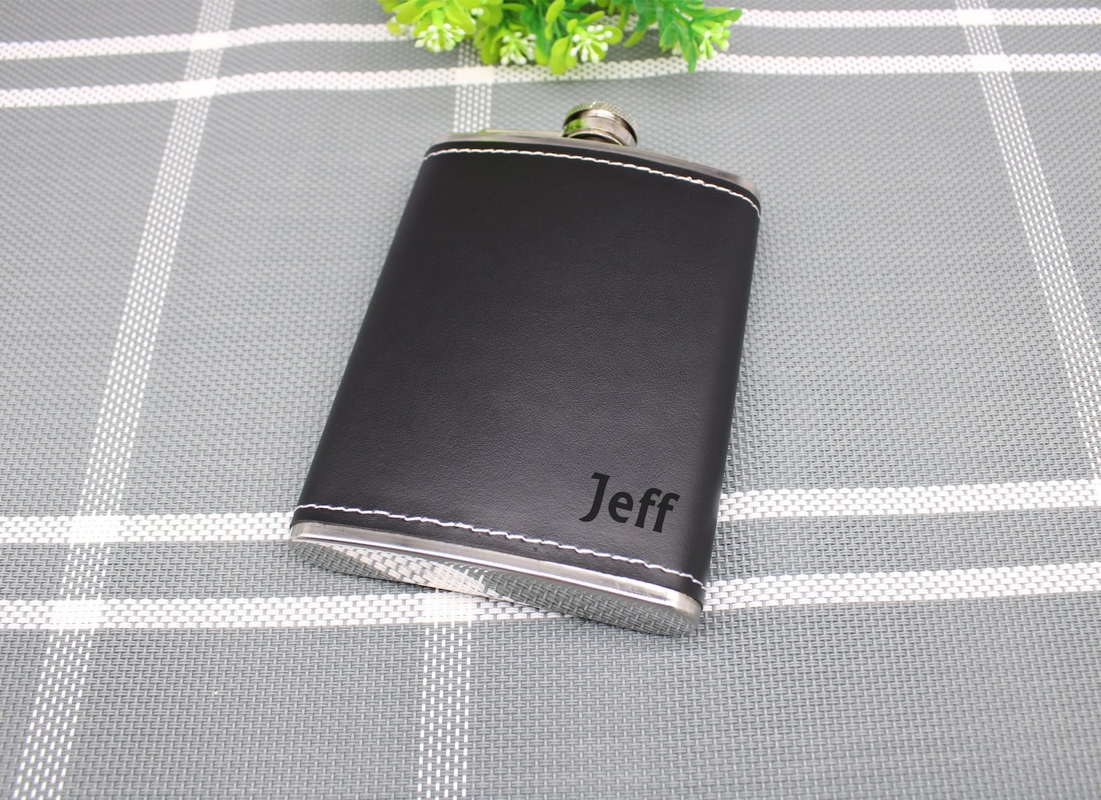 Engraved Leather Hip Flask: Personalized Stainless Steel Gift - Etsy