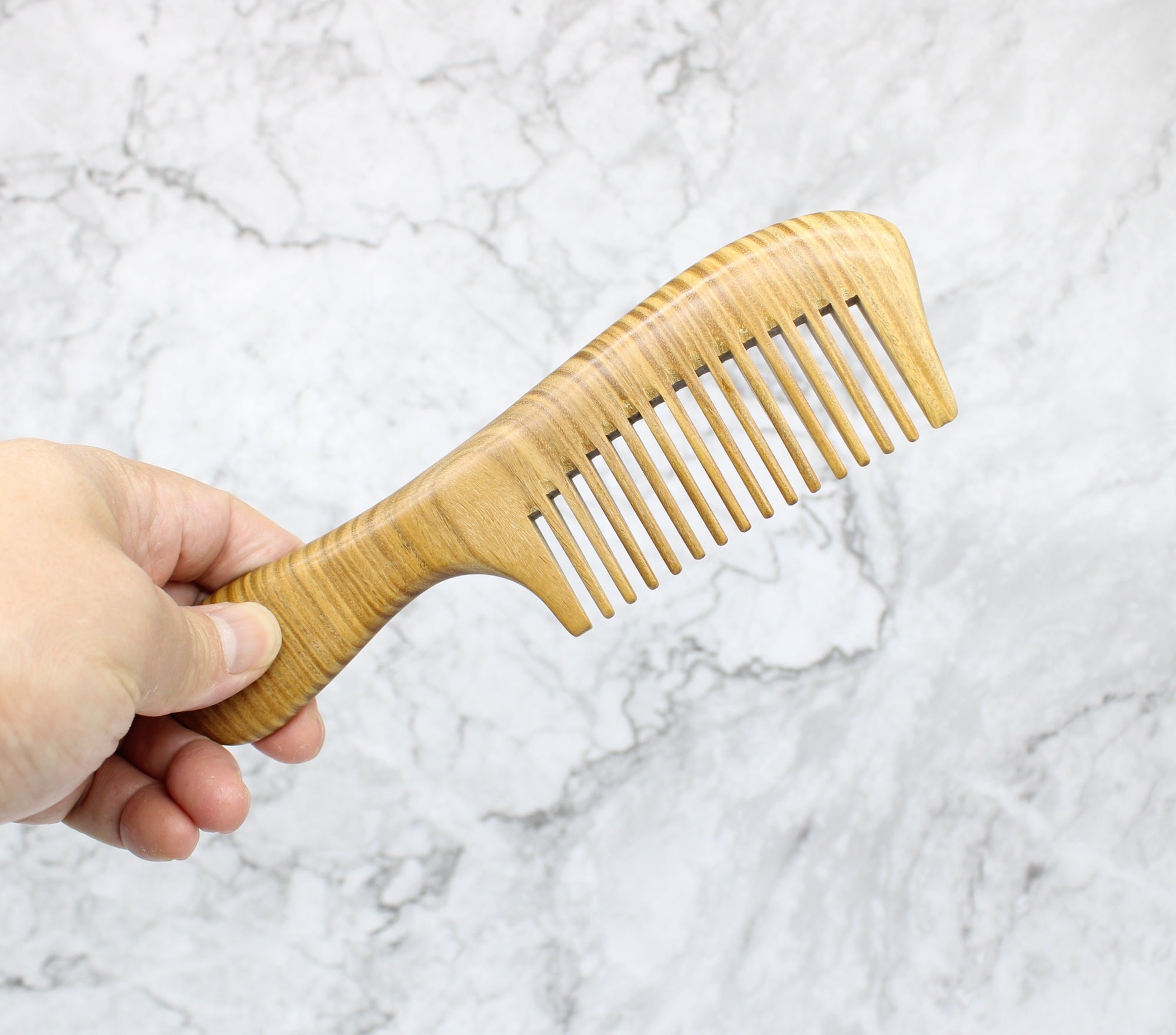 Personalised Wood Combcombbeard Comb100% Natural Green | Etsy