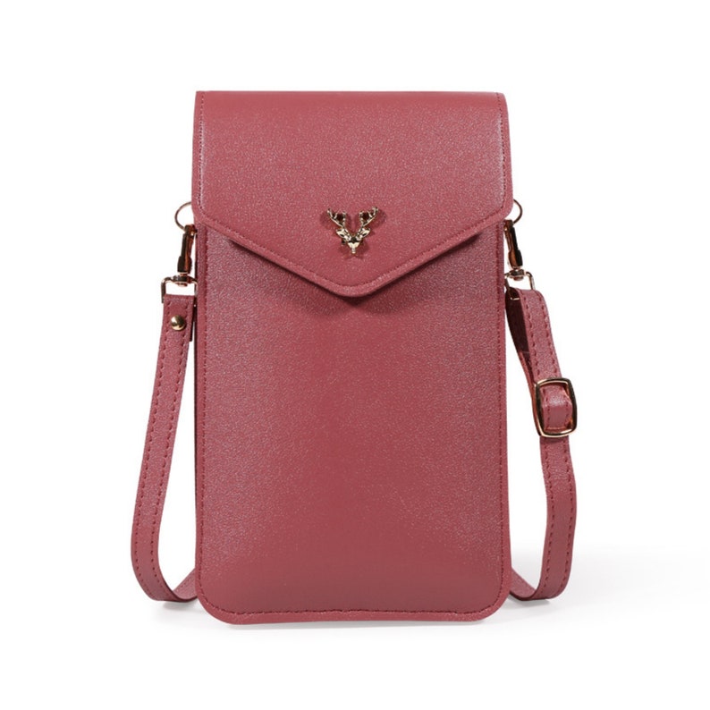Personalized Crossbody Phone Purse: Touch Screen Wallet, Leather Card ...
