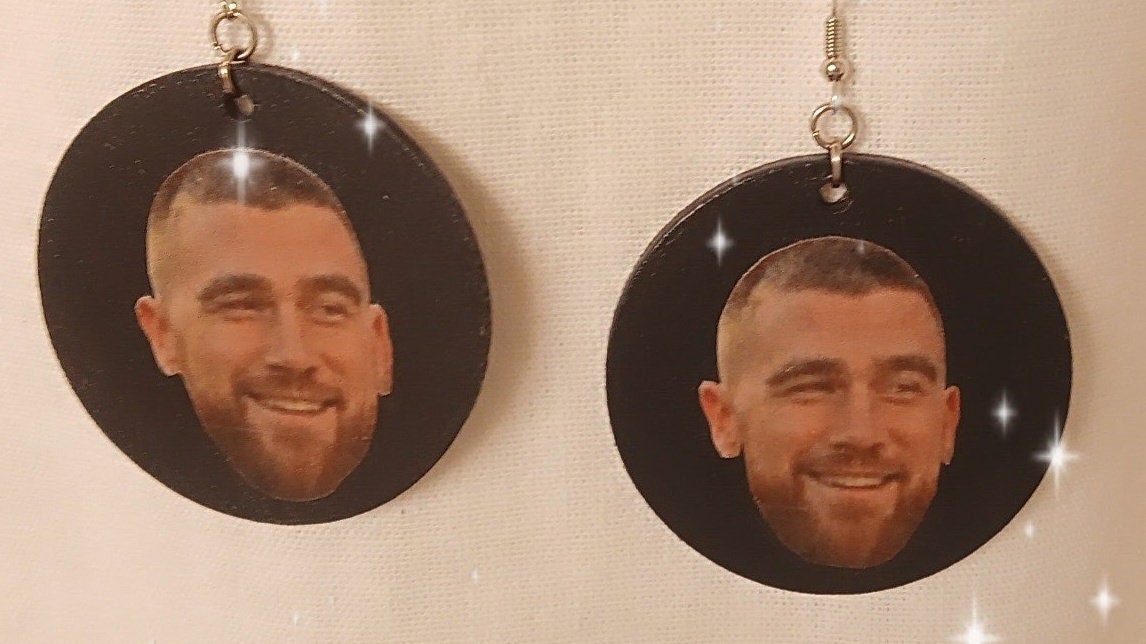 Travis Kelce Inspired Earrings. Show Your Love for the Chiefs With ...