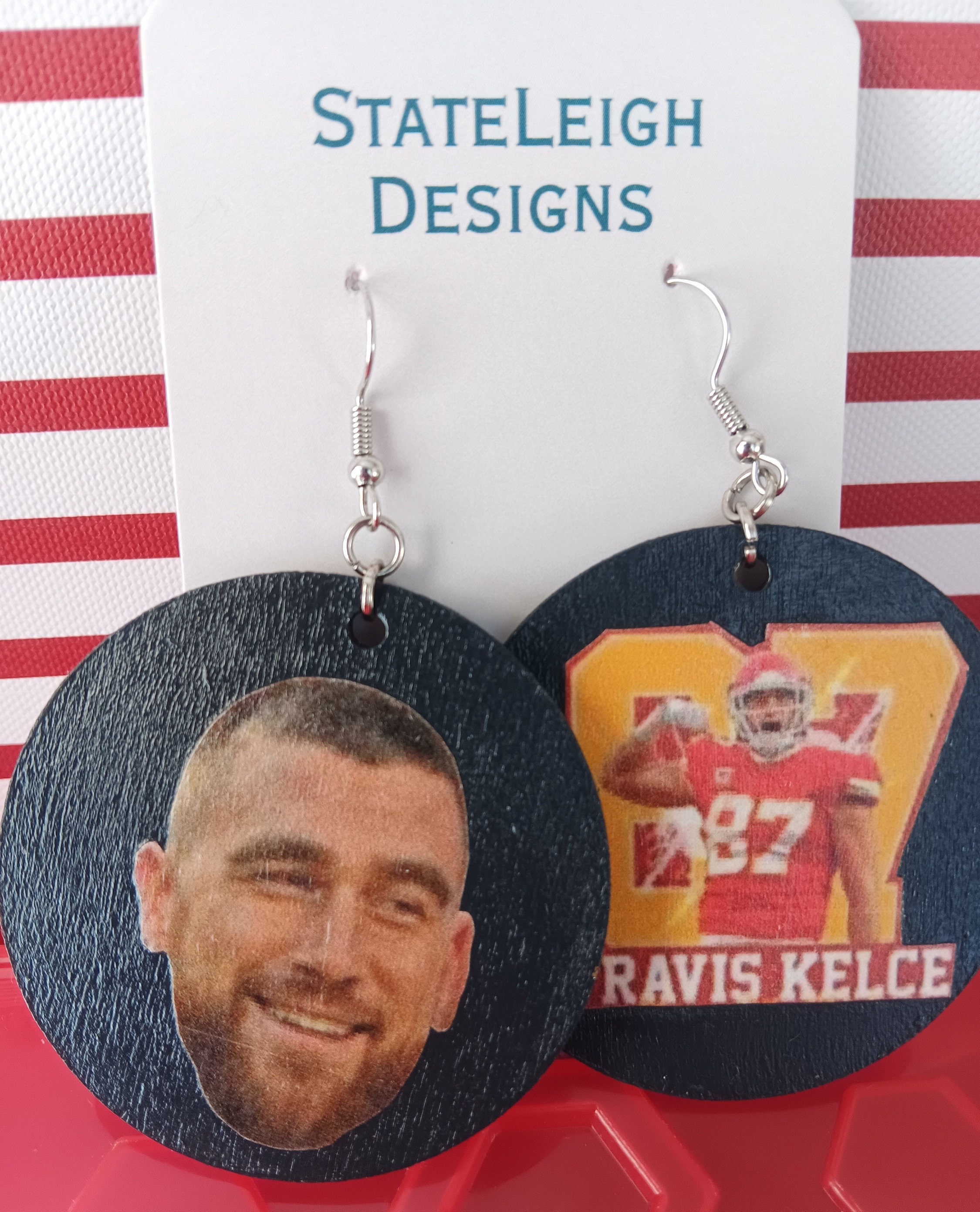 Travis Kelce Inspired Earrings. Show Your Love for the Chiefs With ...
