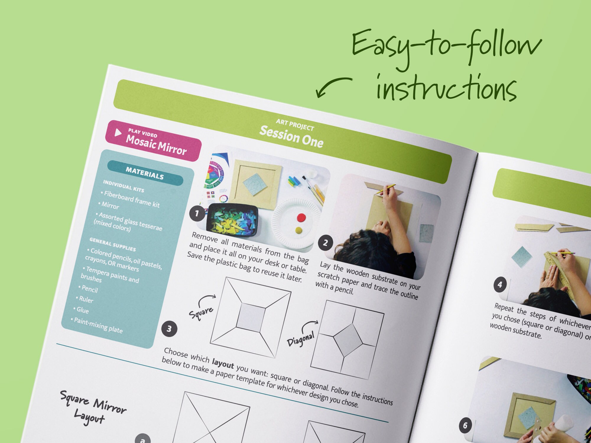 Mosaic Mirror DIY Kit | Etsy