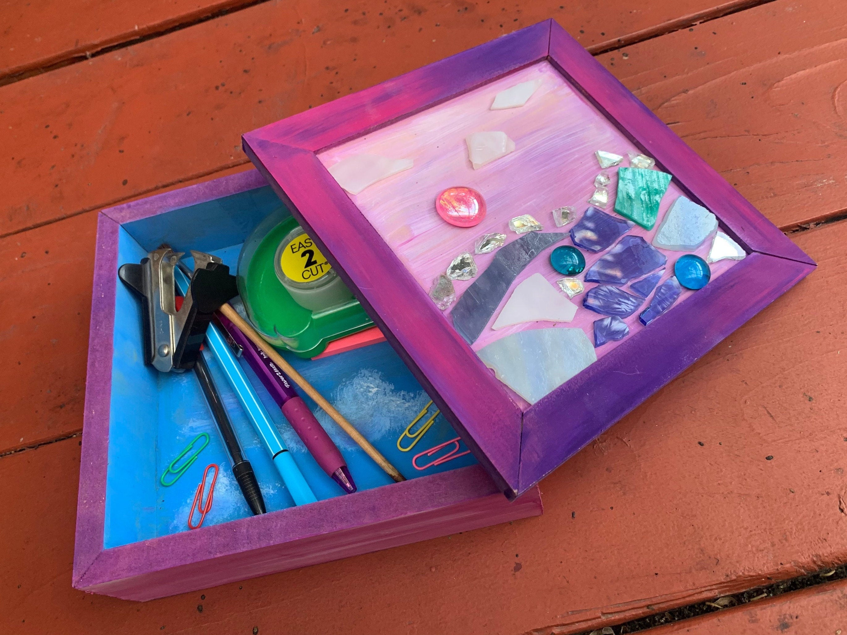 Mosaic Treasure Box DIY Kit - Etsy