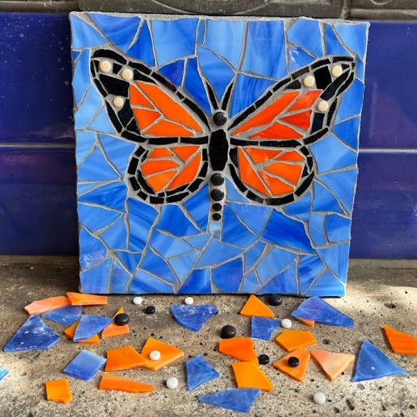 Butterfly Mosaic - Etsy