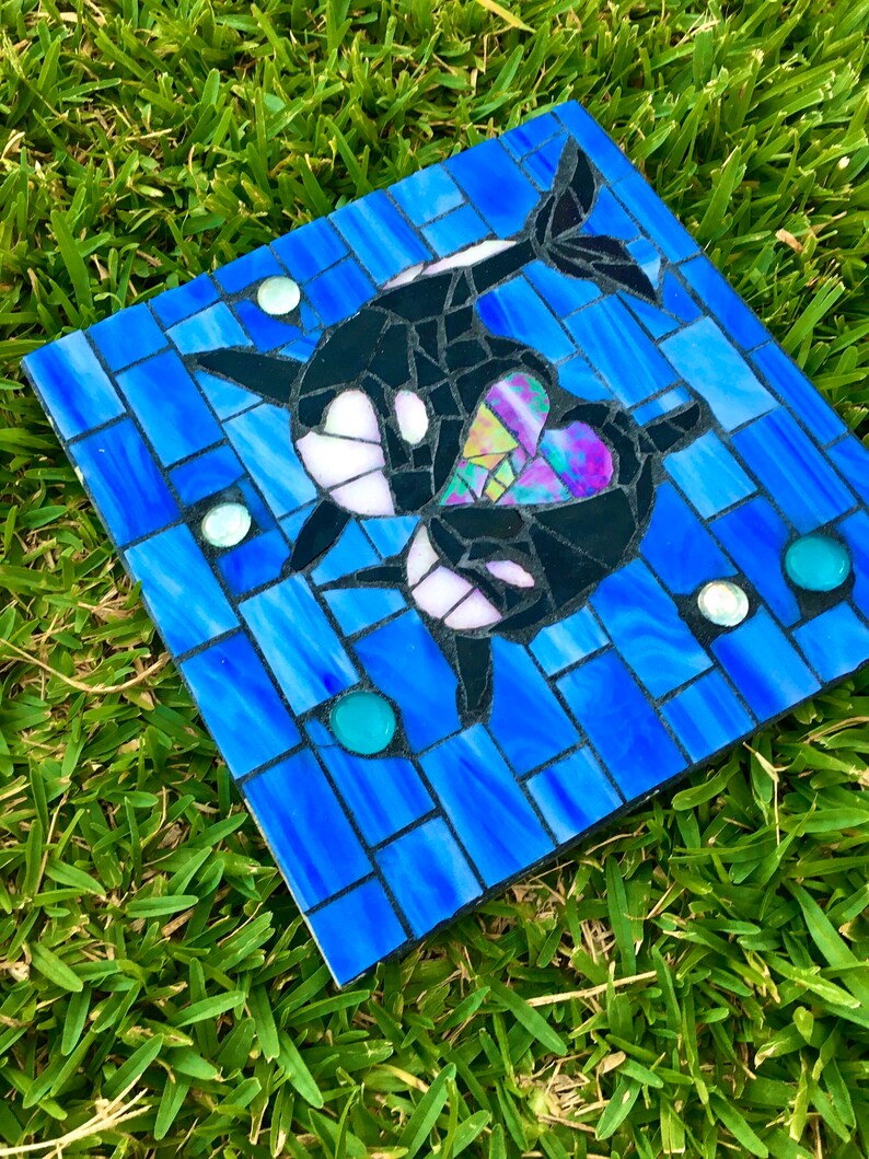 Orca Whales DIY Mosaic Kit - Etsy