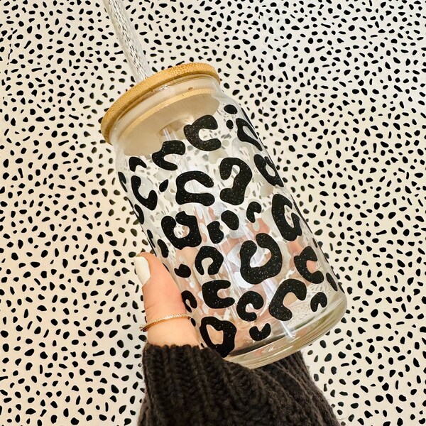 Cheetah Print Glass - Etsy