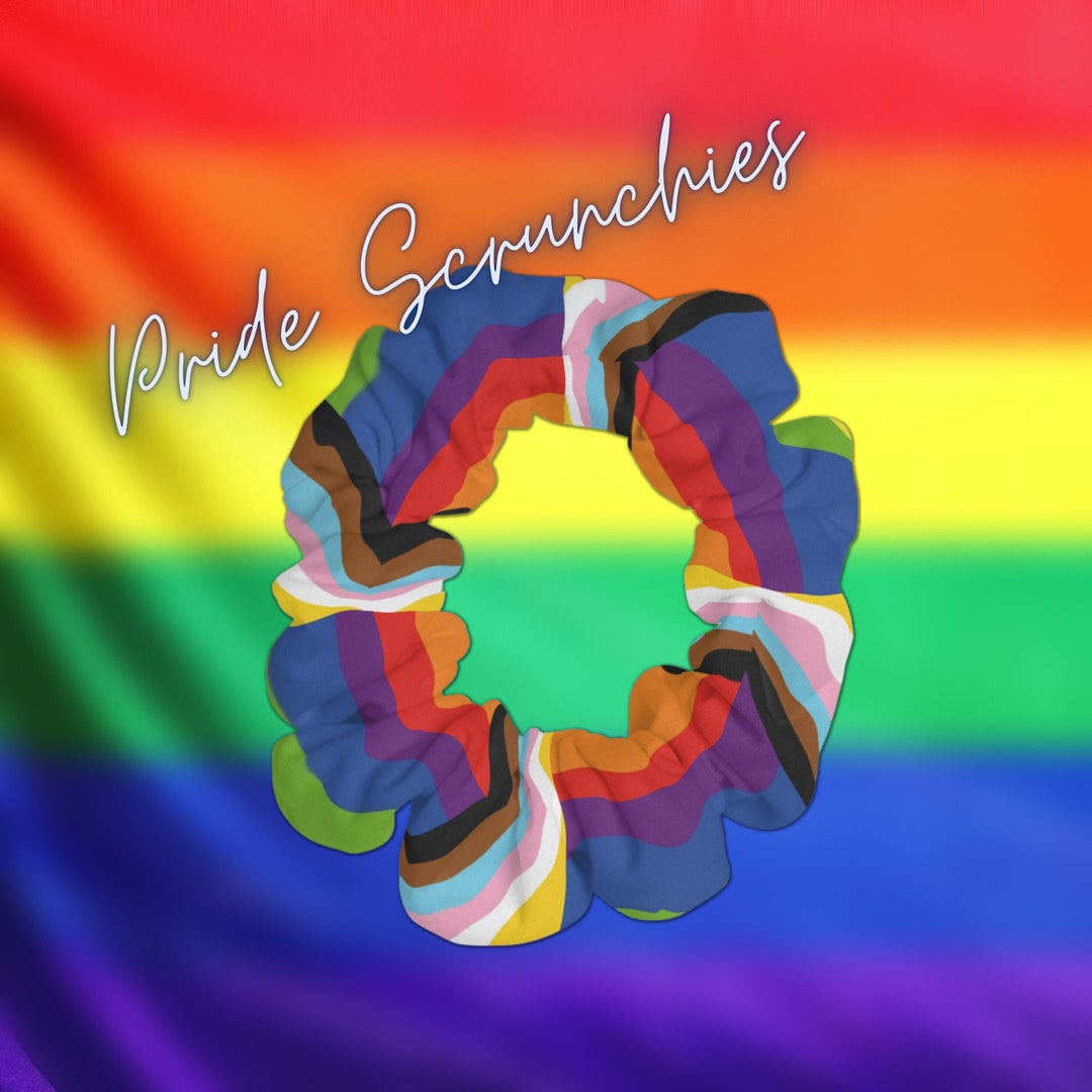 Intersex Inclusive Progressive Flag-themed Scrunchie, Pride Clothing ...