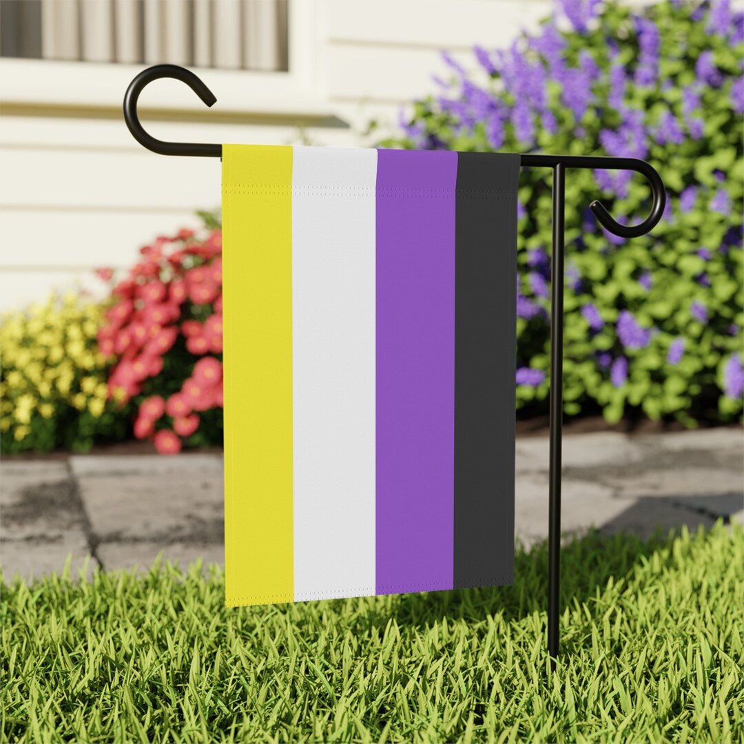 Non Binary Pride Flag Garden & House Banner (no Pole), LGBTQIA+ Home ...