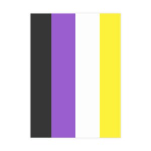 Nonbinary Pride Flag Postcards, Multi Postcard Set Options, LGBTQIA+ ...