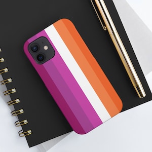 Lesbian Pride Flag Tough and Durable iPhone Cases, LGBTQIA+ iPhone ...