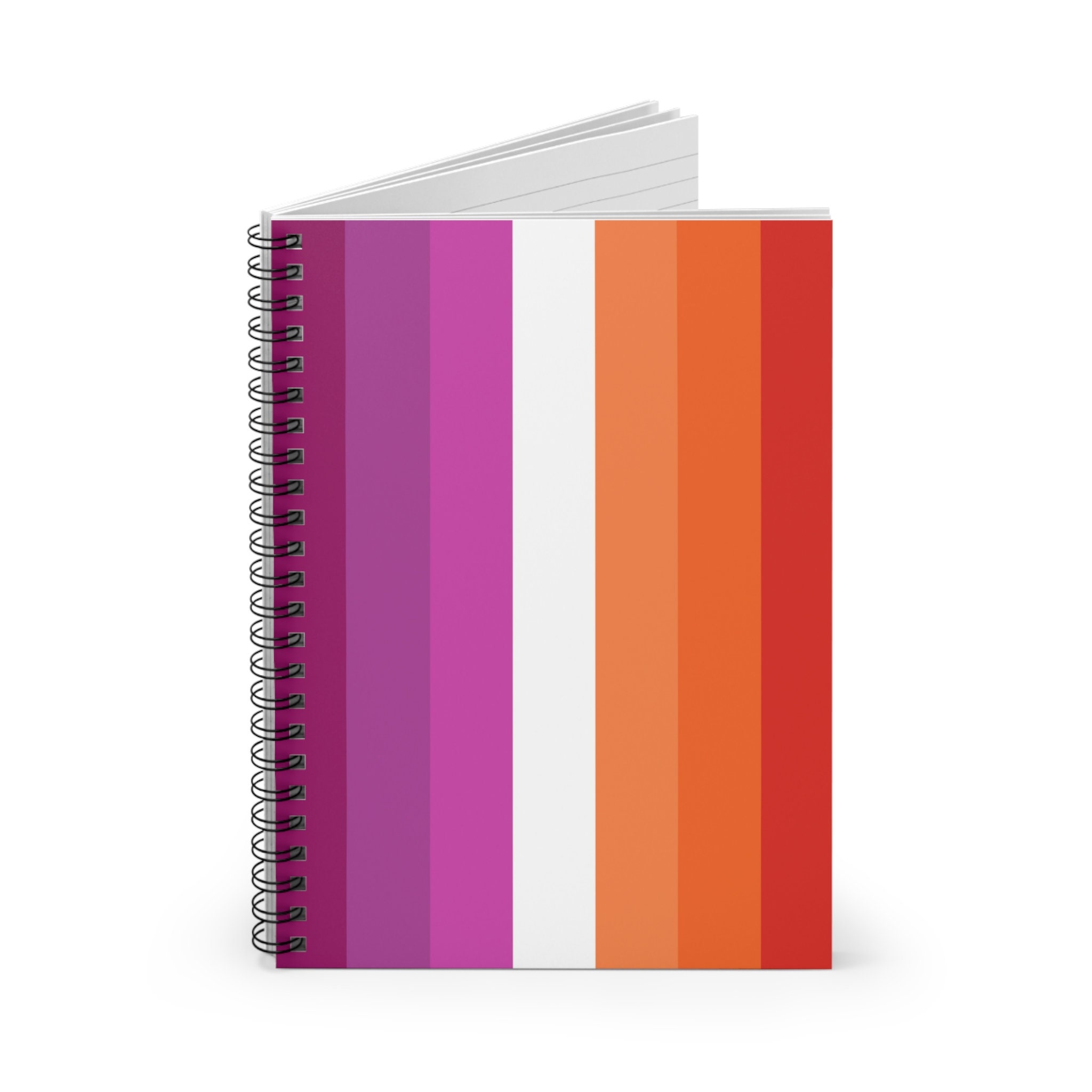Lesbian Pride Flag Spiral Notebook, LGBTQIA+ Home Decor, Inclusive ...