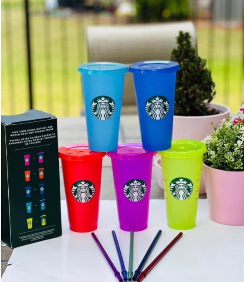 Genuine Starbucks Color Changing Cold Cup 2022, Color Changing Tumbler ...