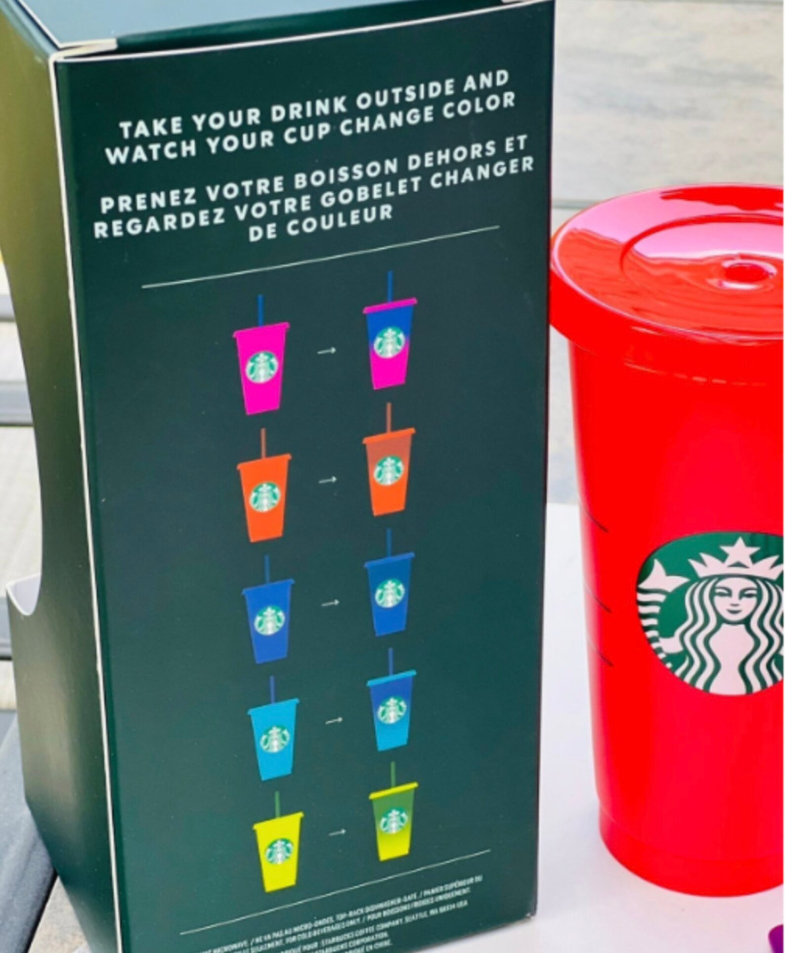 Genuine Starbucks Color Changing Cold Cup 2022, Color Changing Tumbler ...