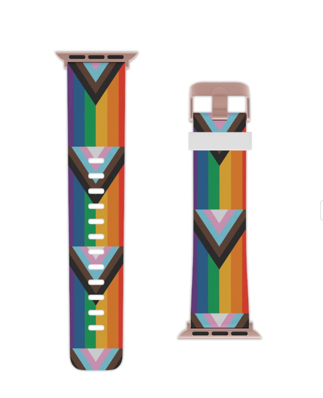 Progressive Pride Flag-themed Apple Watch Band (watch Not Included ...