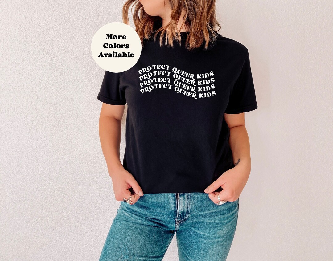 Protect Queer Kids Shirt, Oversized Shirt, Inclusive Sizing, Pride ...