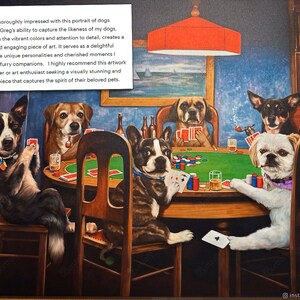 Dogs Playing Poker Custom Pet Portrait, Funny Gambling Pet Portrait ...