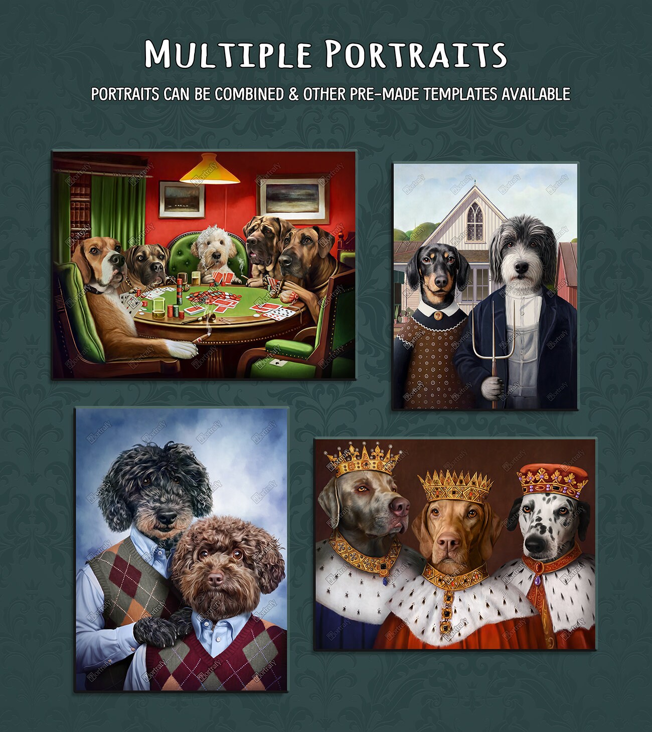 Custom Trio Step Brothers Pet Portrait From Photo Step - Etsy