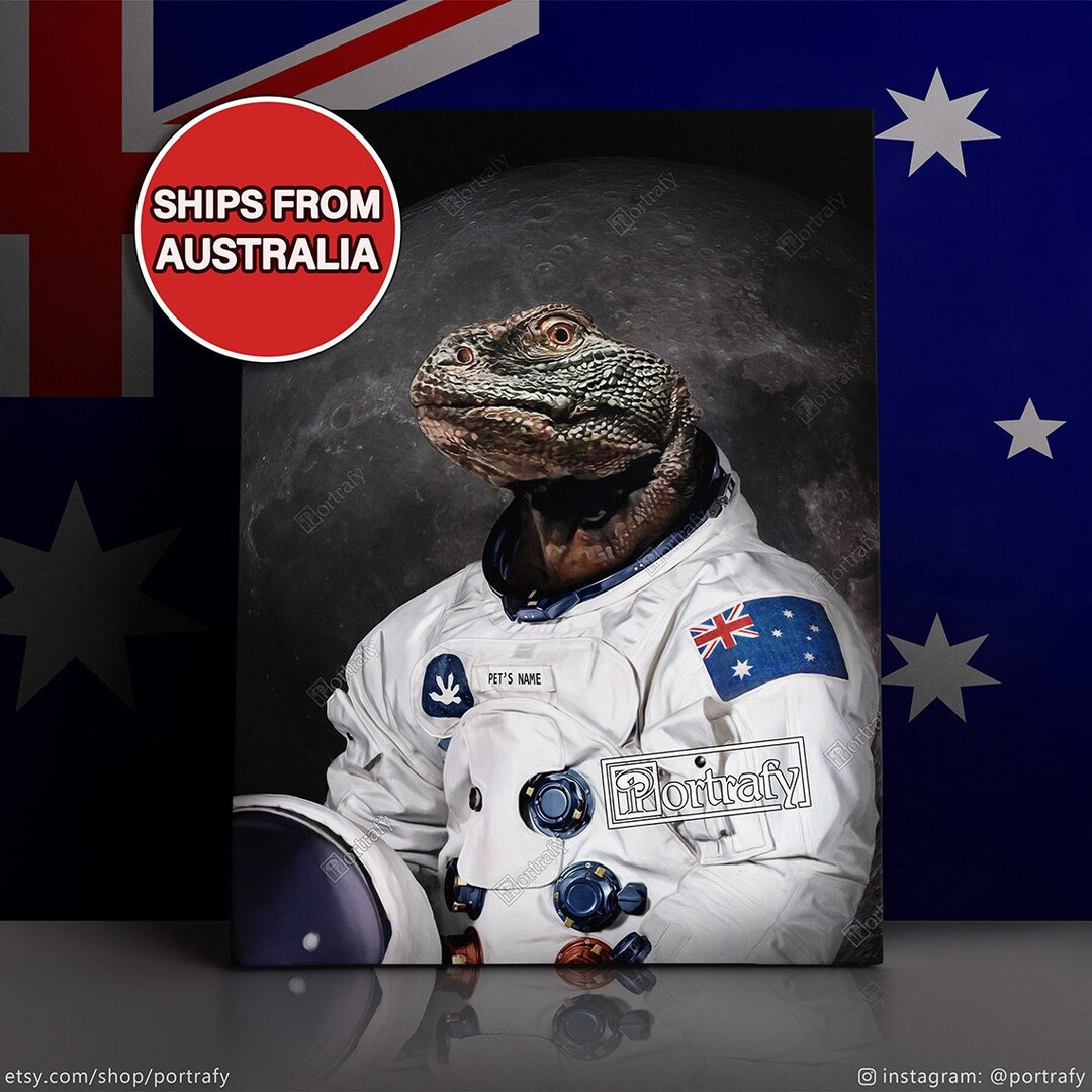 Custom Astro Pet, Pet Portraits, Custom Astronaut Pet Portrait ...