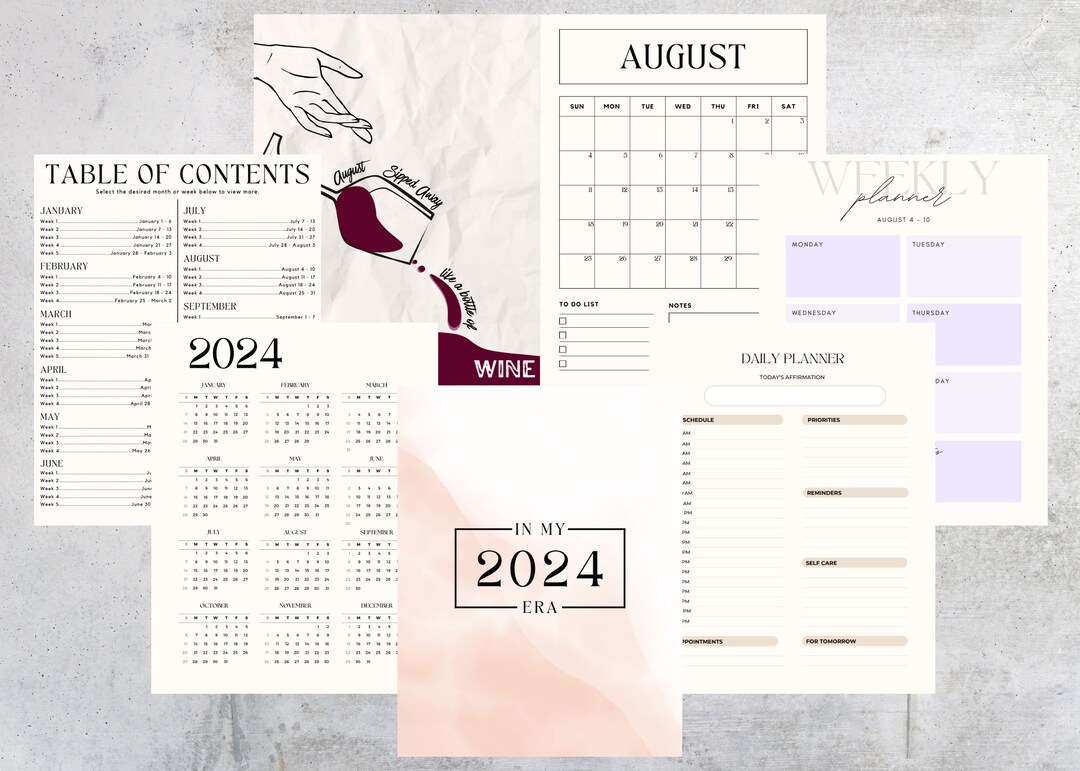 2024 Dated Digital Planner Taylor Swift Inspired - Etsy