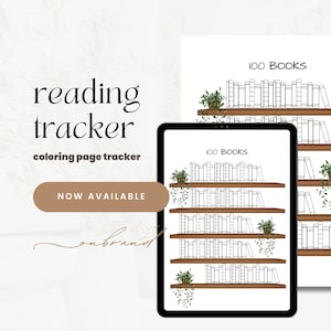 100 Books Challenge | Reading Tracker Printable | Bookshelf Reading Log ...