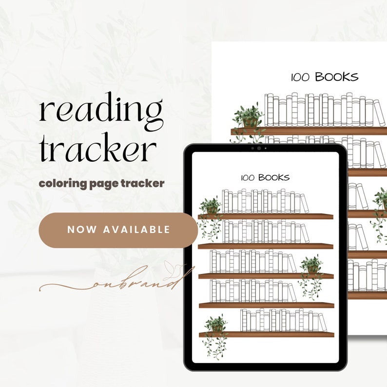 100 Books Challenge | Reading Tracker Printable | Bookshelf Reading Log ...