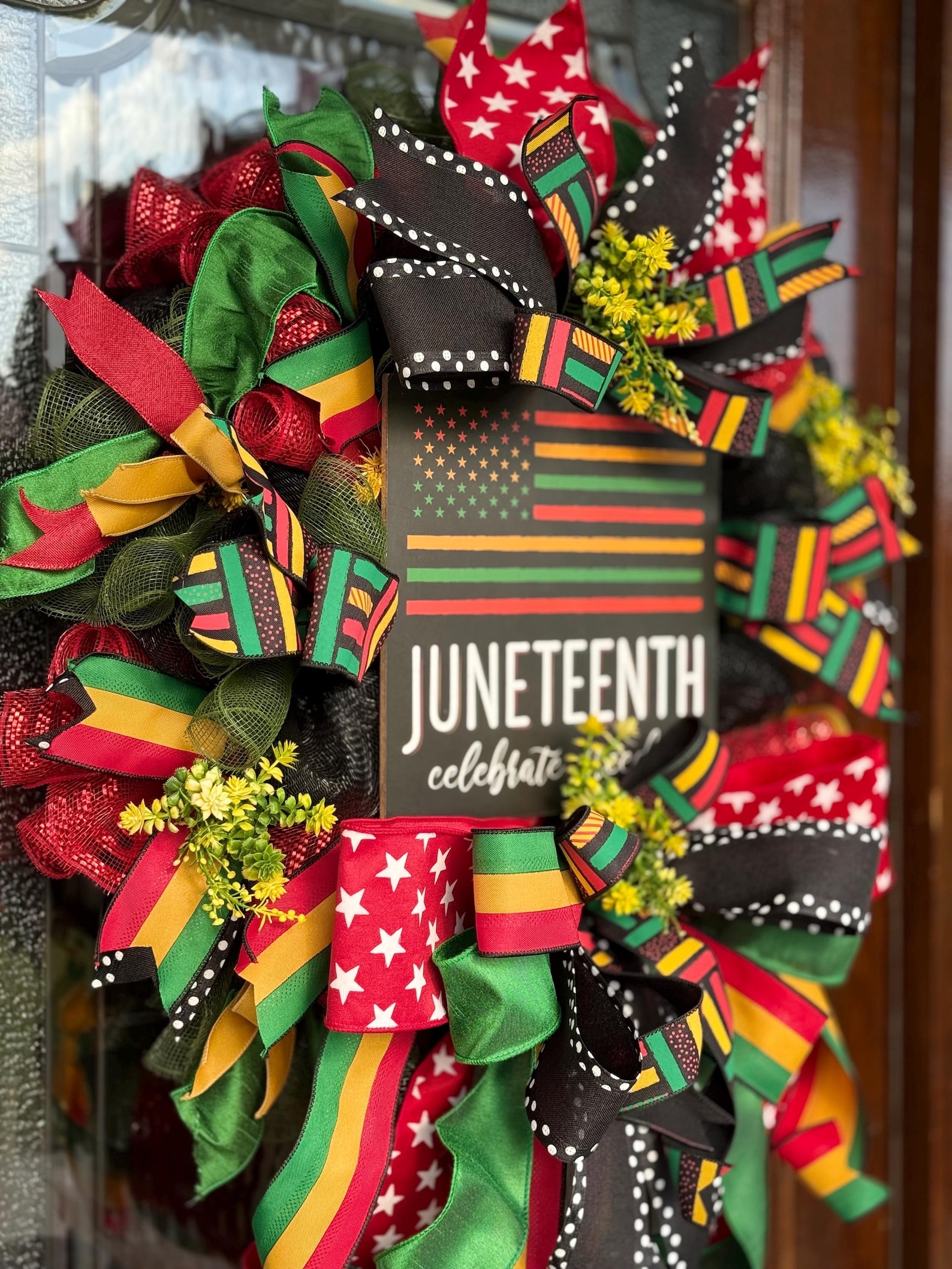 Juneteenth Wreath: Black History Celebration Decor - Etsy