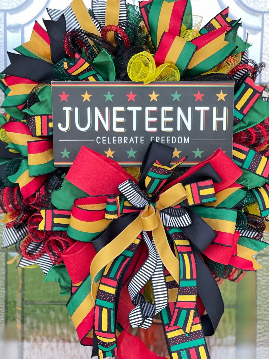 Juneteenth Wreath, Juneteenth Decor,black History Wreath, Everday ...