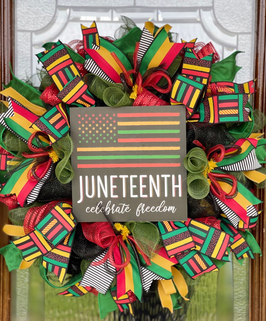 Juneteenth Wreath, Juneteenth Decor,black History Wreath, Everday ...