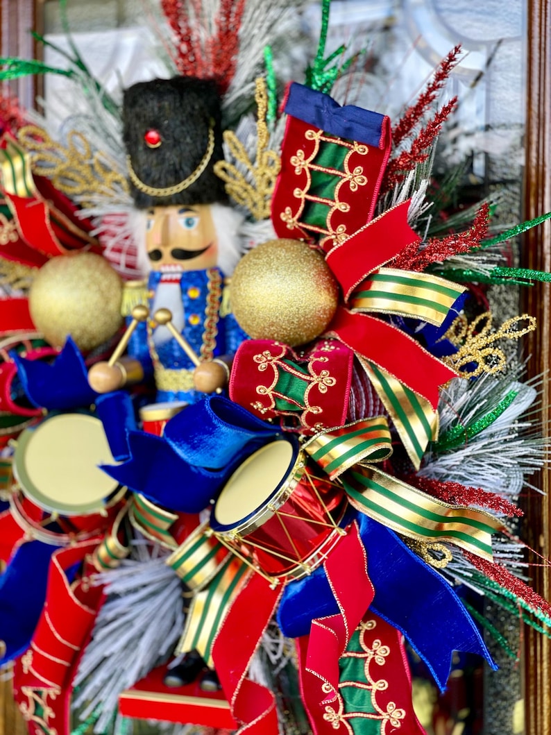 Nutcracker Swag, Nutcracker Wreath, Christmas Swag, Christmas Decor ...