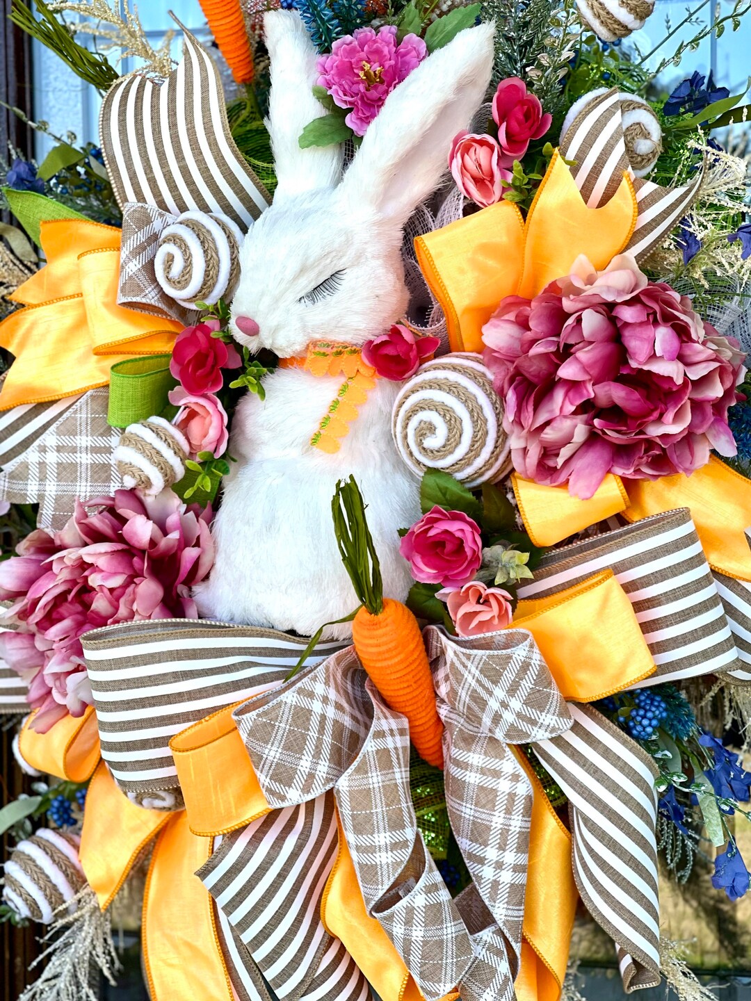Easter Wreath, Easter Bunny Wreath, Easter Decor, Spring Decor, Spring ...