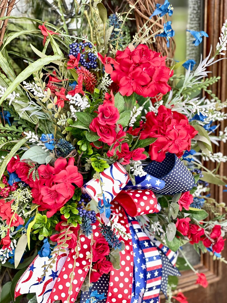 Americana Wreath, Patriotic Wreath, Memorial Day Wreath, Everyday ...