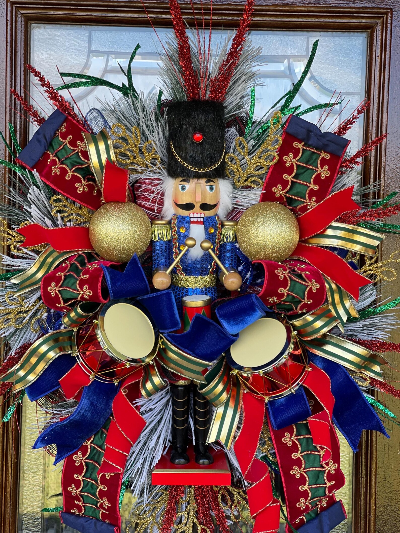 Nutcracker Swag, Nutcracker Wreath, Christmas Swag, Christmas Decor ...