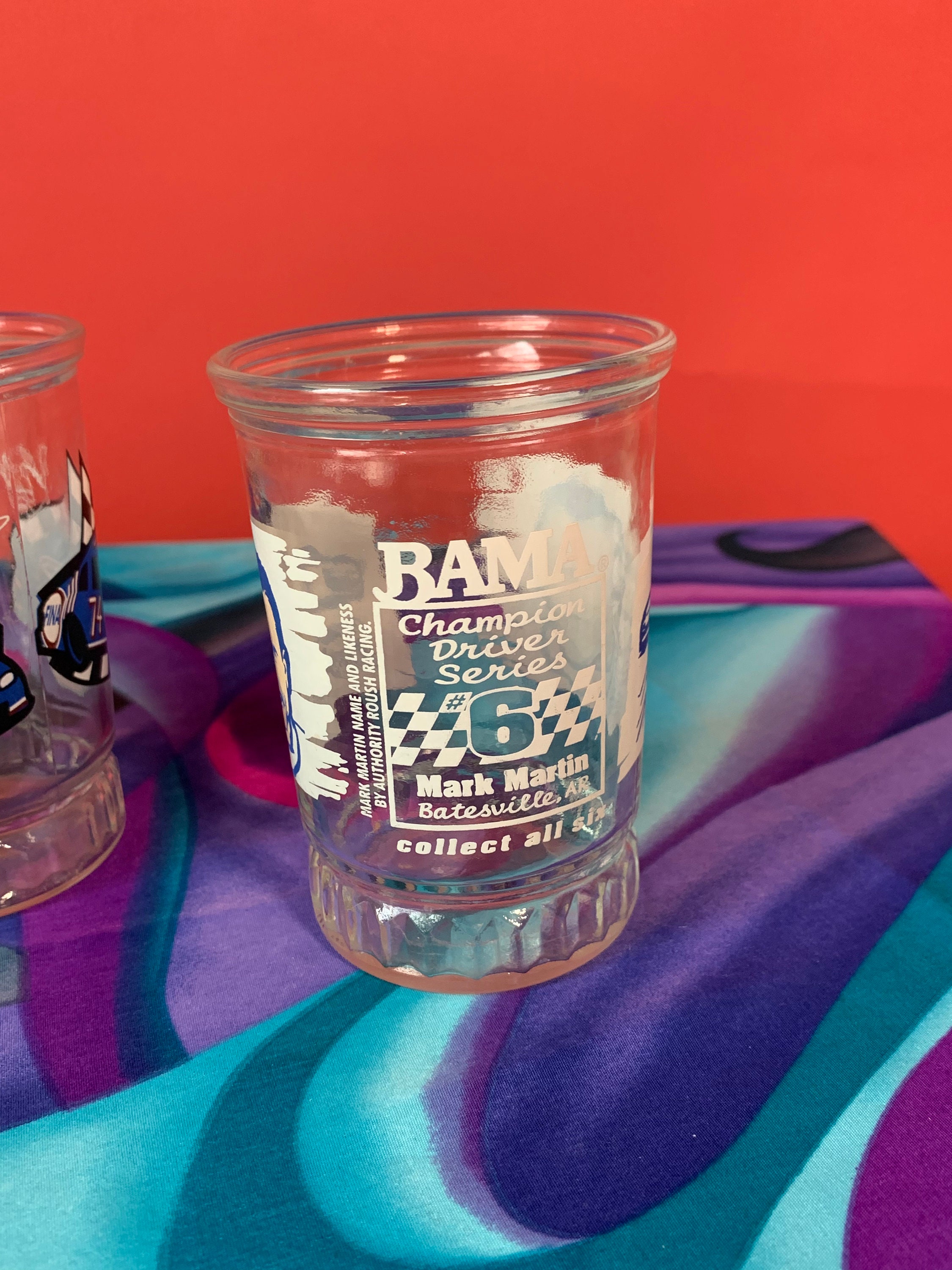 3 Vintage Bama Champion Drivers Series jelly Jar Glasses Nascar - Etsy