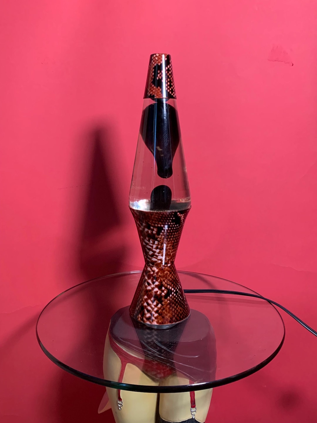RARE 2000's Lava Lite Safari Series Snakeskin Lava Lamp Clear/black - Etsy