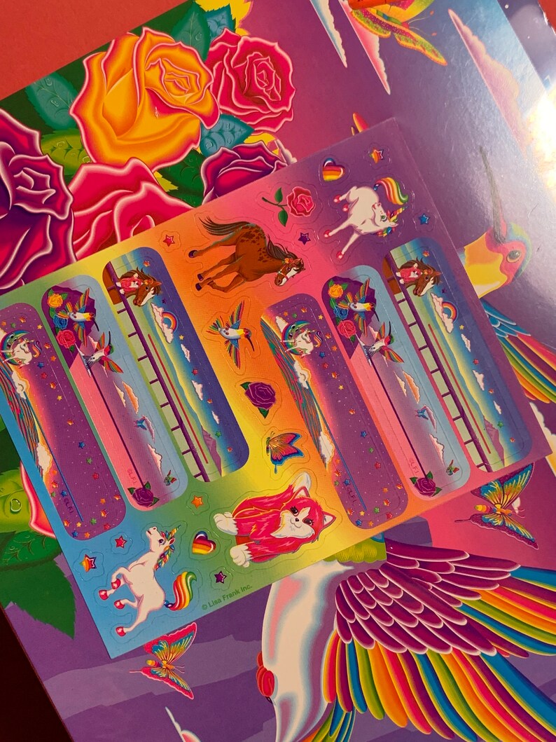 VTG 1990s Y2K Lisa Frank File Brights Folders With Matching Labels and Stickers NEW Sealed ...