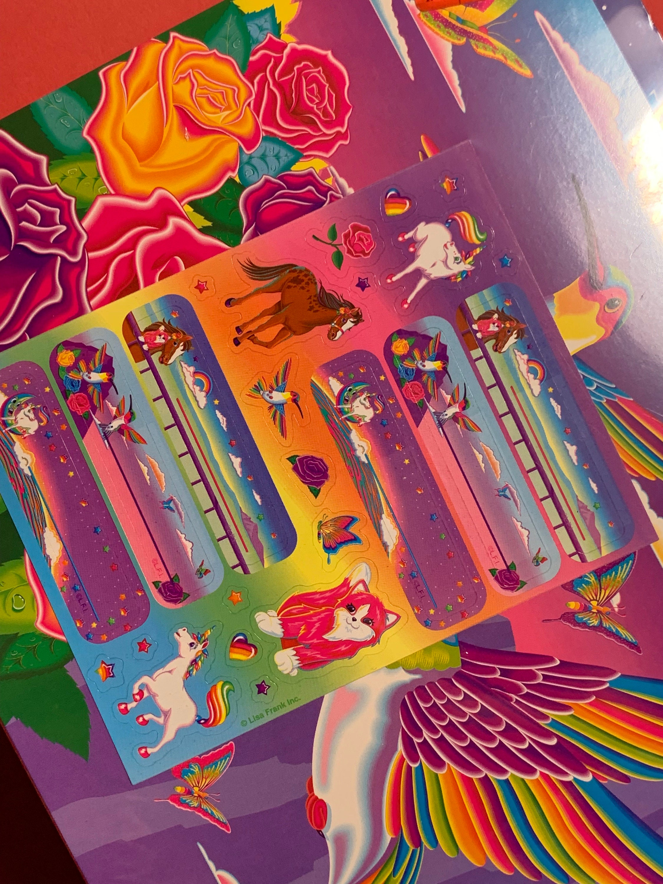 VTG 1990s Y2K Lisa Frank File Brights Folders With Matching Labels and ...