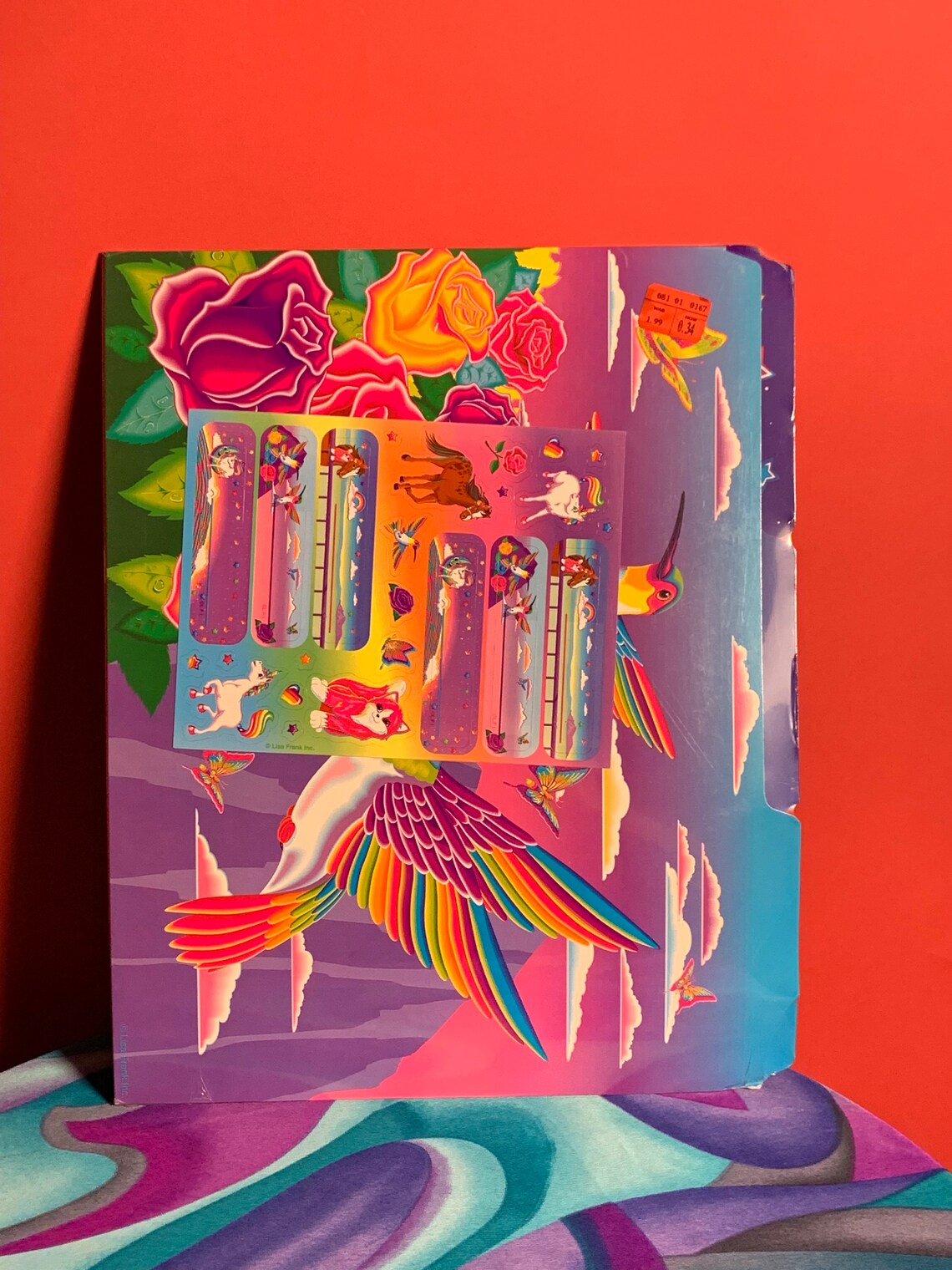 VTG 1990s Y2K Lisa Frank File Brights Folders With Matching Labels and ...
