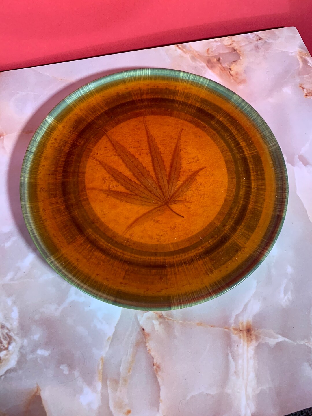Vintage 420 Weed Leaf Plate / Rolling Tray - Etsy