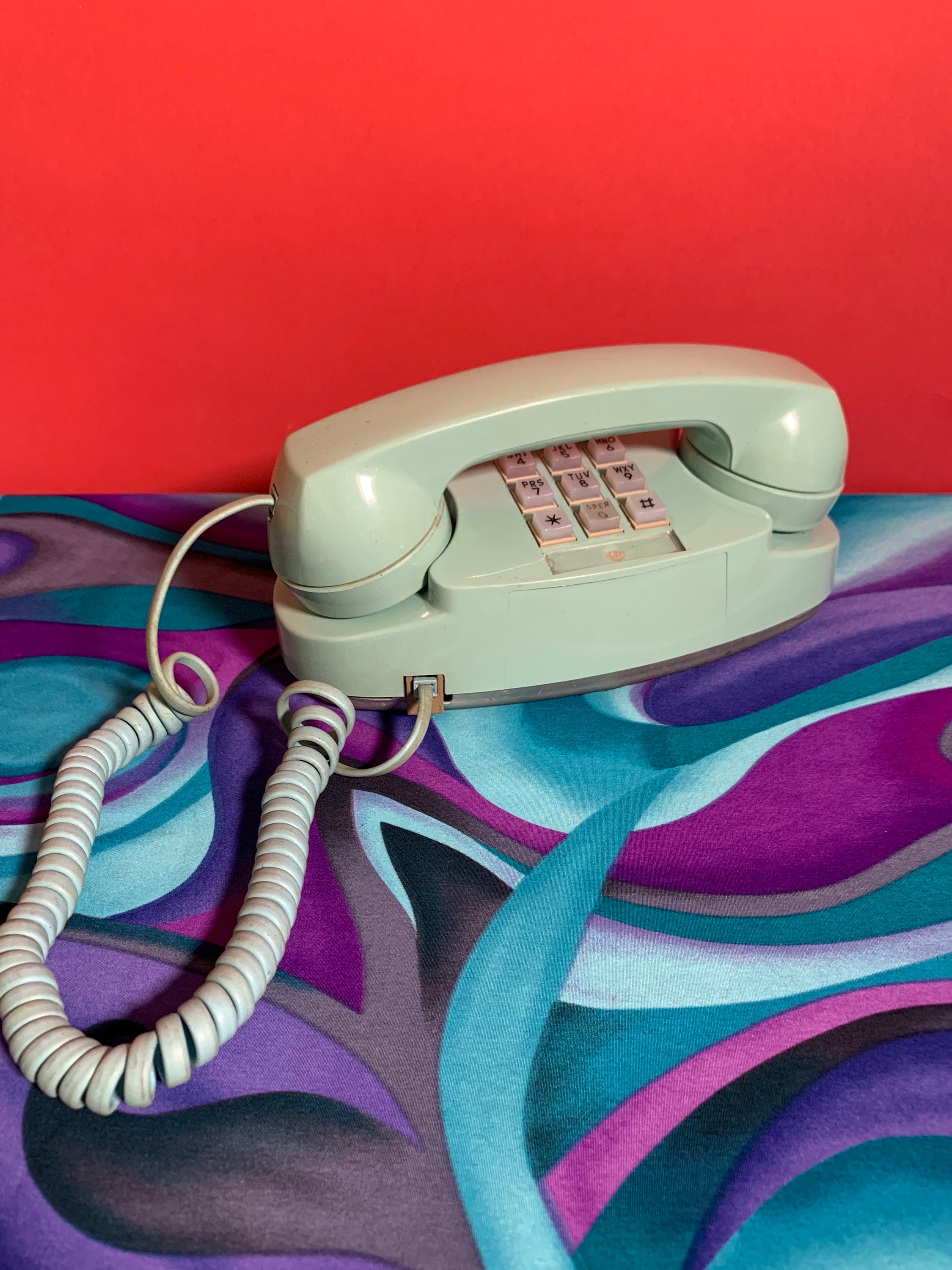 Baby Blue Western Electric Princess Touchtone Desk Telephone, Funky ...
