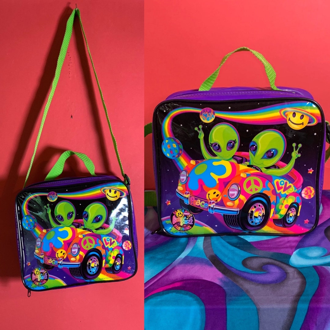 RARE Vintage Lisa Frank Aliens Zoomer and Zorbit Lunch Bag 1990's, 90's ...