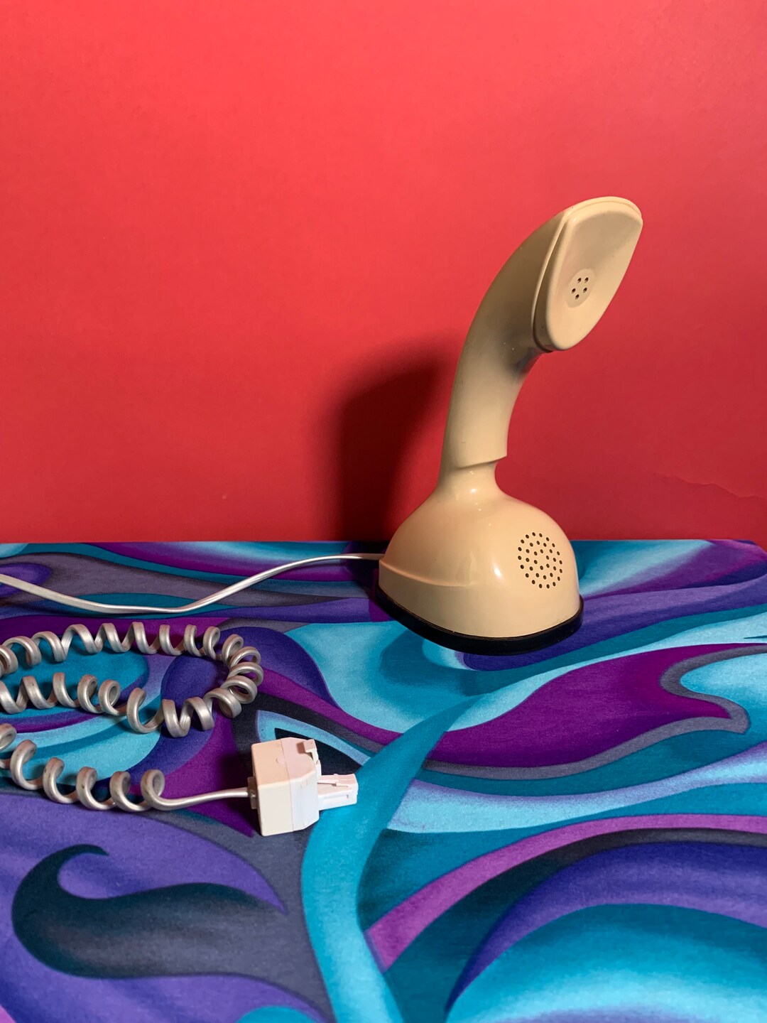 Vintage Ericsson Cobra Phone in Teal "the Ericofon" Push Button Dial ...
