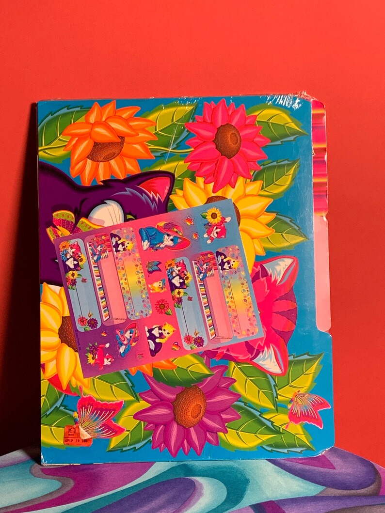 VTG 1990s Y2K Lisa Frank File Brights Folders With Matching Labels and ...