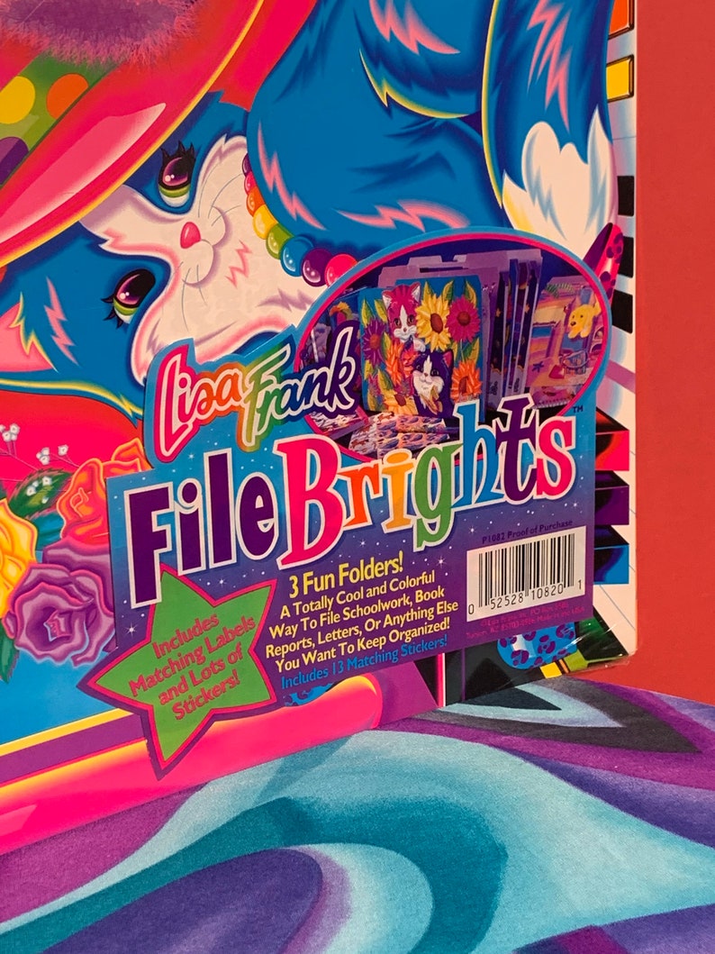 VTG 1990s Y2K Lisa Frank File Brights Folders With Matching Labels and ...